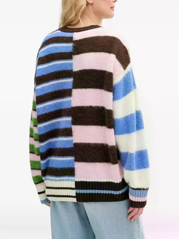 Stine Goya Striped Color-block Sweater