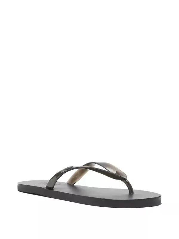 ANCIENT GREEK SANDALS Saionara Jelly Flip-flops - Black