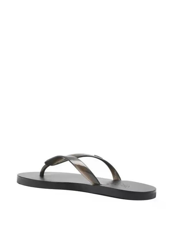 ANCIENT GREEK SANDALS Saionara Jelly Flip-flops - Black