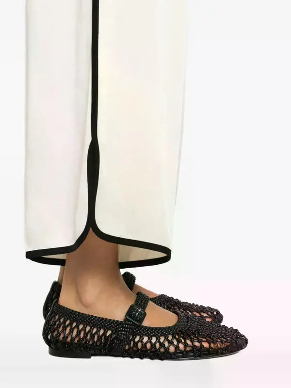 FORTE_FORTE Contrast-trim Trousers - Neutrals