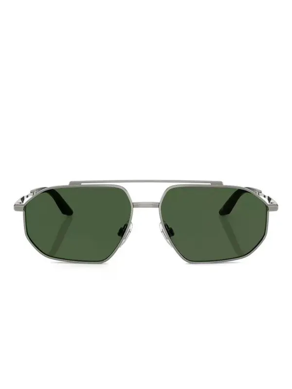 Dolce & Gabbana Double-bridge Sunglasses - Silver