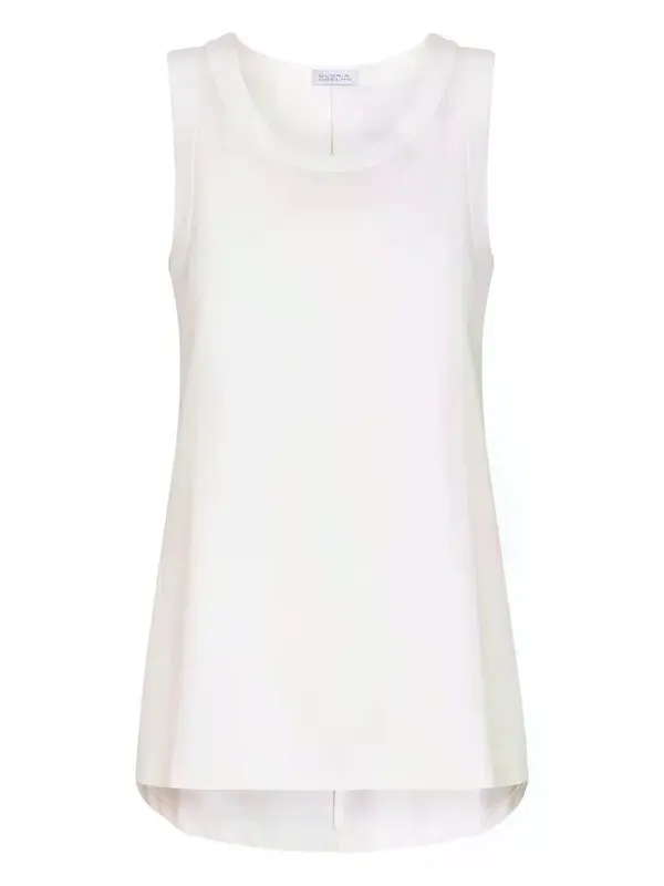 GLORIA COELHO Round-neck Sleeveless Blouse