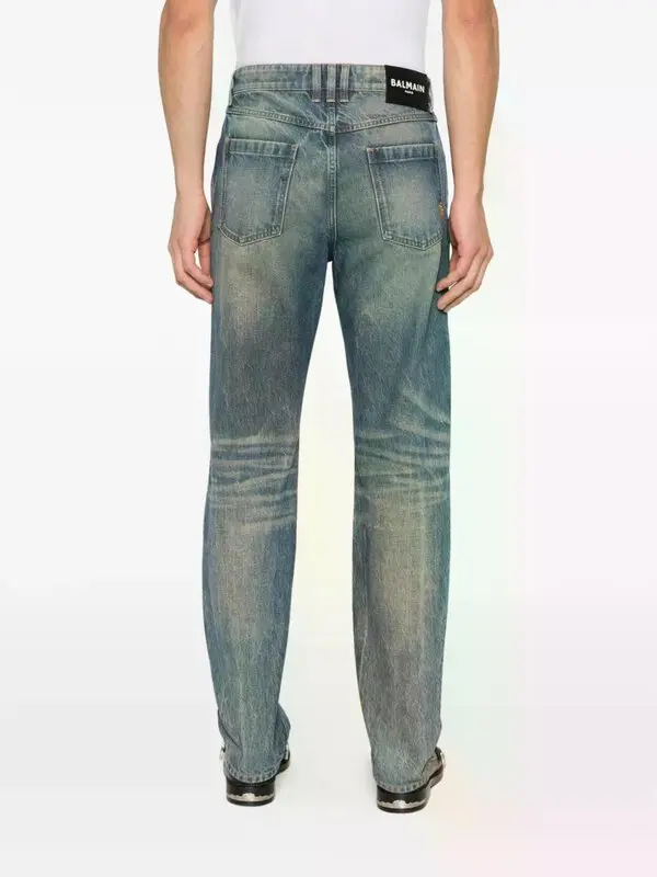 Balmain Logo-patch Jeans
