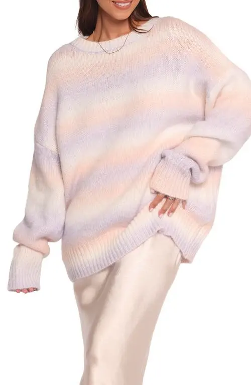 PETAL & PUP Joy Oversized Striped Sweater