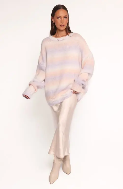 PETAL & PUP Joy Oversized Striped Sweater
