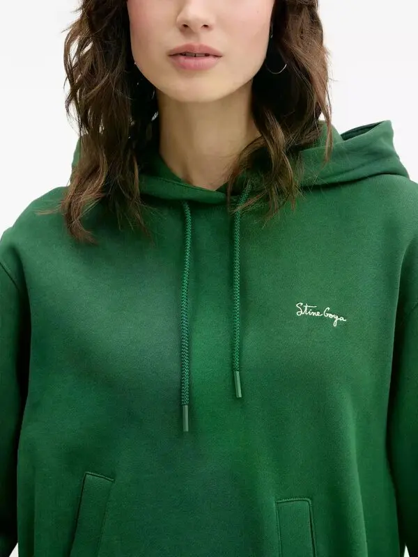 Stine Goya Drawstring-fastening Ruffled Hoodie