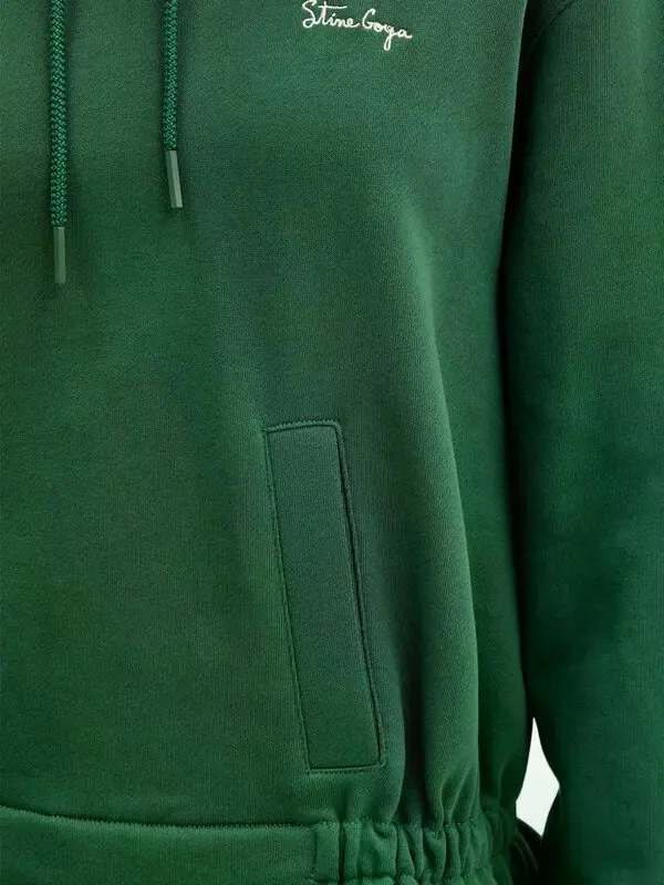 Stine Goya Drawstring-fastening Ruffled Hoodie