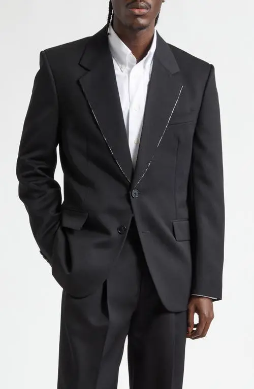 Givenchy Raw Edge Lapel Wool Sport Coat