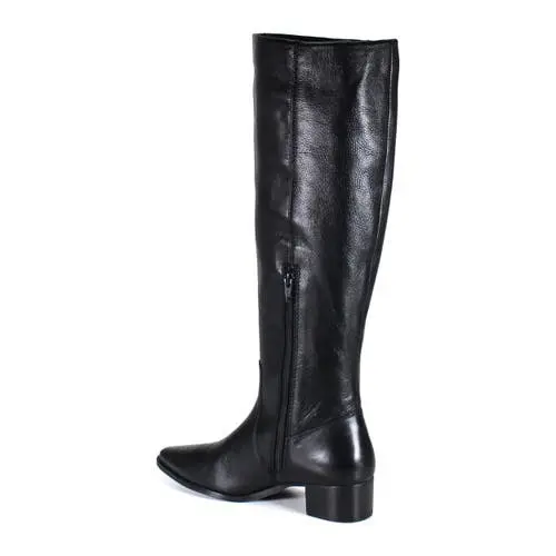 DIBA TRUE Dig Ital Leather Knee High Boots By - Black