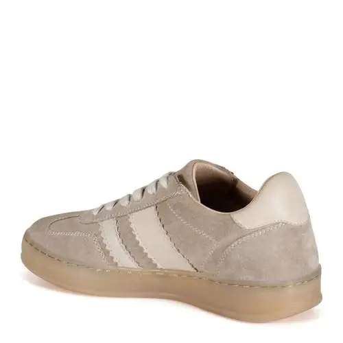 DIBA TRUE Jon Qwill Lace-up Suede Sneaker - Taupe/bone