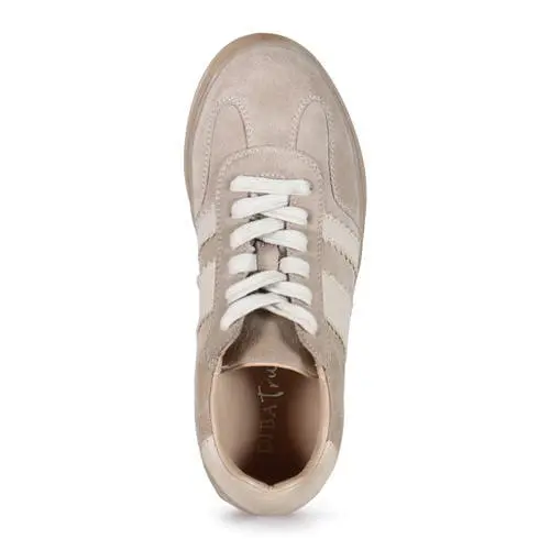 DIBA TRUE Jon Qwill Lace-up Suede Sneaker - Taupe/bone