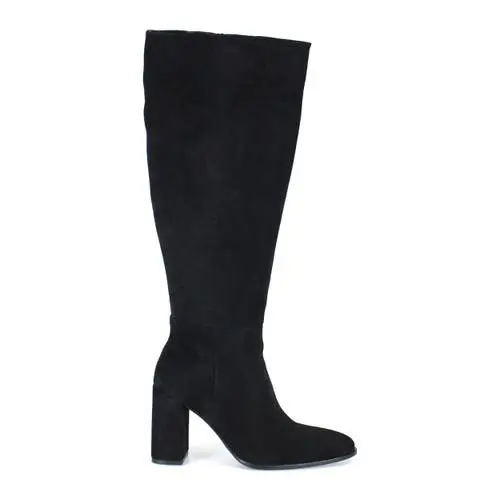 DIBA TRUE Suede Stove Pipe Tall Boot - Black