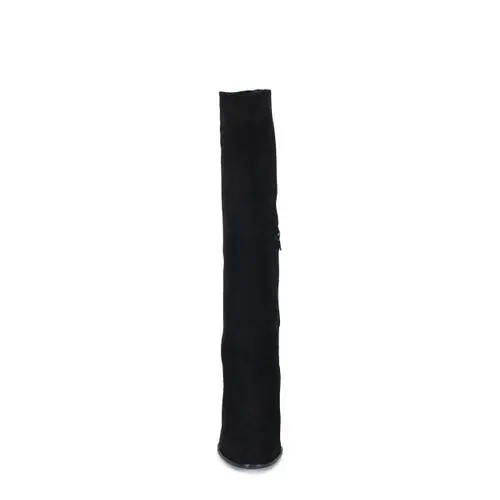 DIBA TRUE Suede Stove Pipe Tall Boot - Black