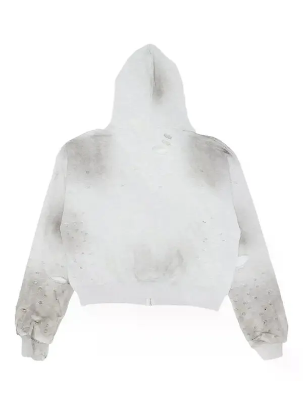 VALE FOREVER Zip-up Printed Hoodie