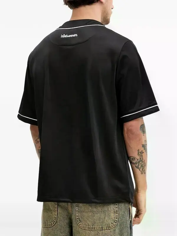 INBETWEENERS Appliqué Trimmed Shirt - Black