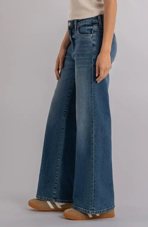 Kut From The Kloth Maya High Waist Wide Leg Jeans - Generous W/dark