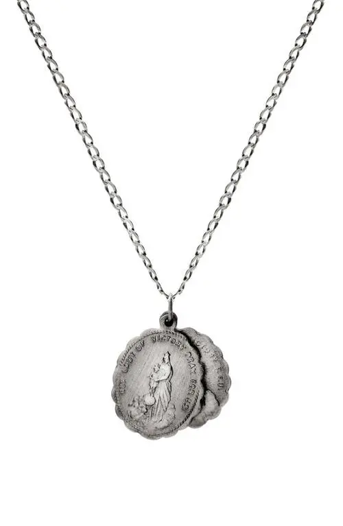 Miansai Saints Charm Necklace - Sterling Silver/oxidized