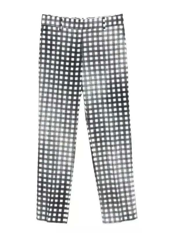 Ermanno Scervino Gingham Trousers - Black