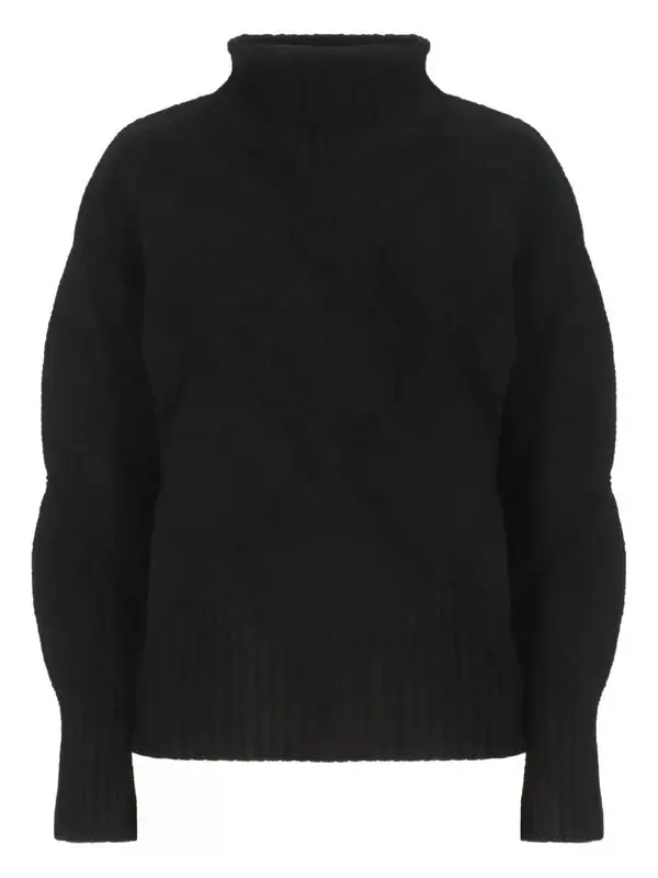 KANGRA Quilted Roll-neck Sweater