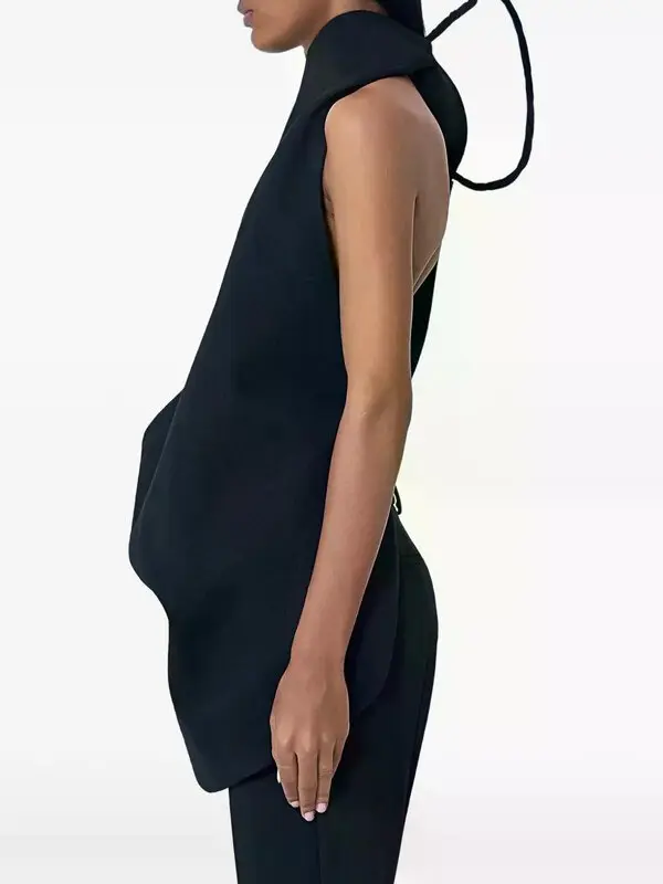 Issey Miyake Open-back Sleeveless Top