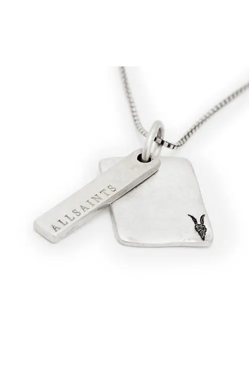 ALLSAINTS Leor Dog Tag Pendant Necklace