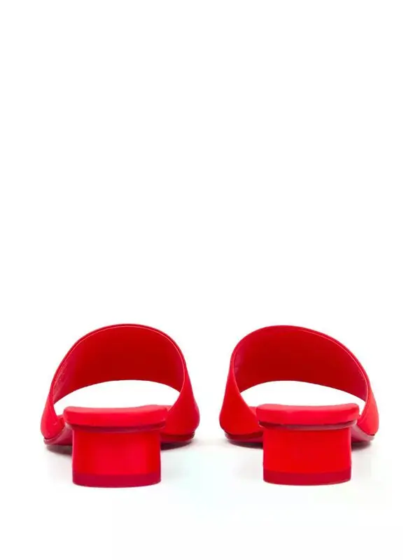 MAISON MARGIELA Embossed Block-heel Sandals - Red