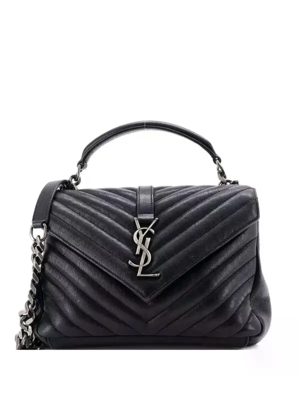 Saint Laurent Monogram College Medium Crossbody Bag - Black