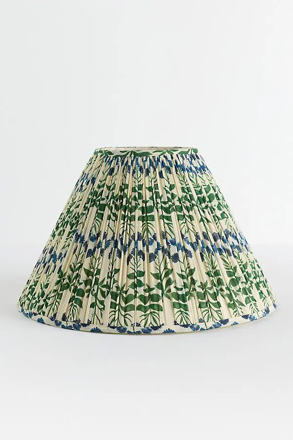 Anthropologie Printed Ruched Empire Lamp Shade - Marta