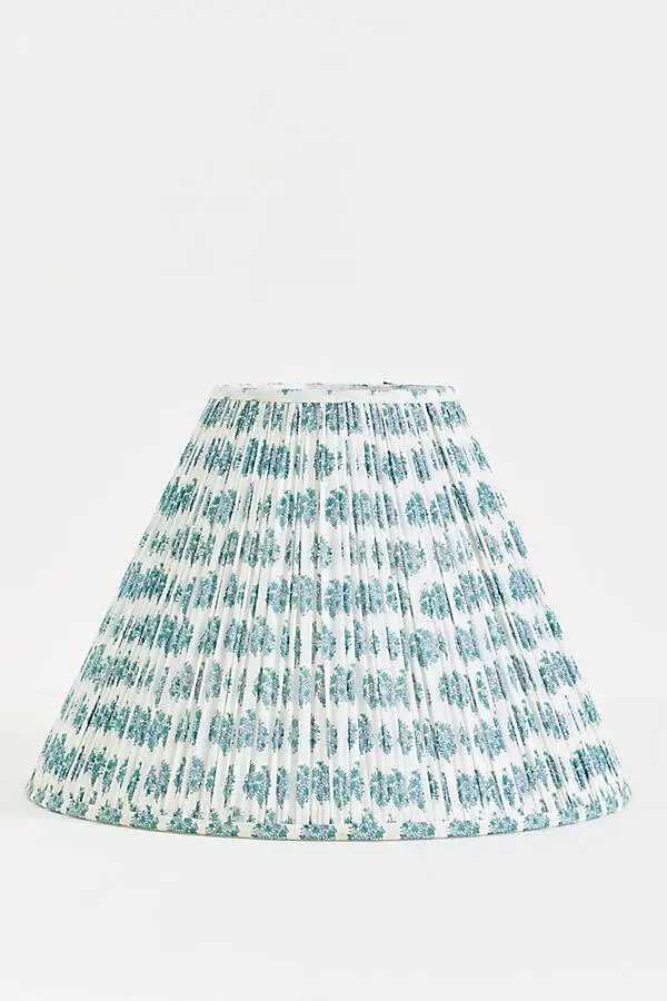 Anthropologie Printed Ruched Empire Lamp Shade - Savannah