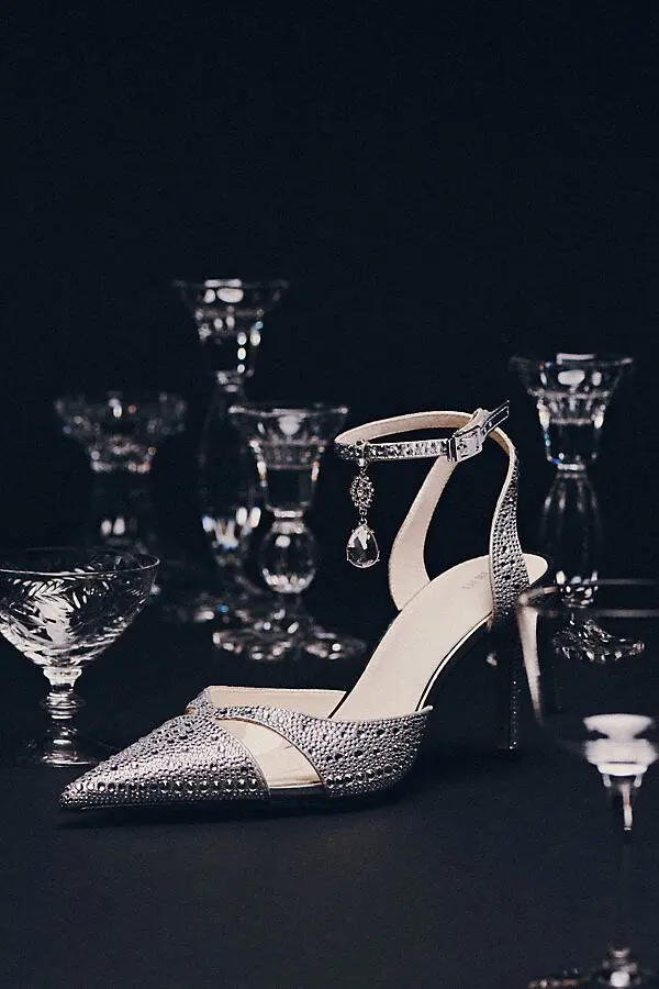 Jw Pei Haidi Crystal Charm Pumps - Silver