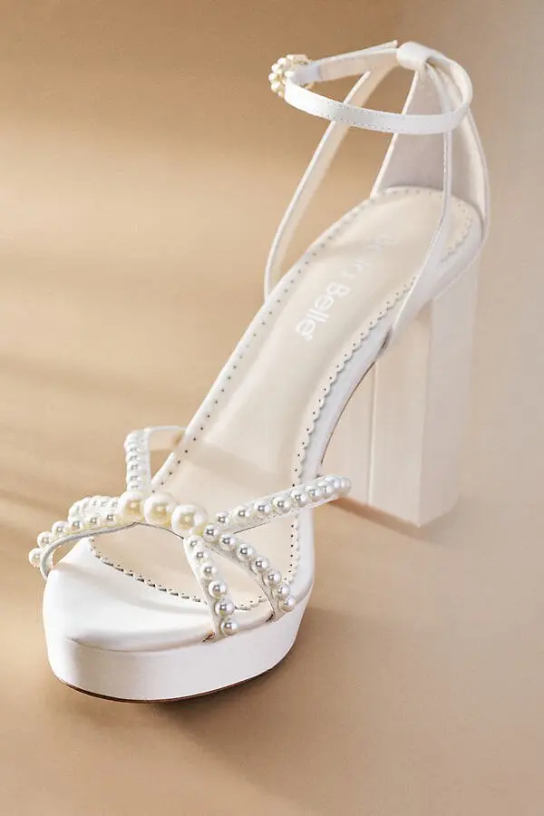 BELLA BELLE Lola Pearl Platform Heels
