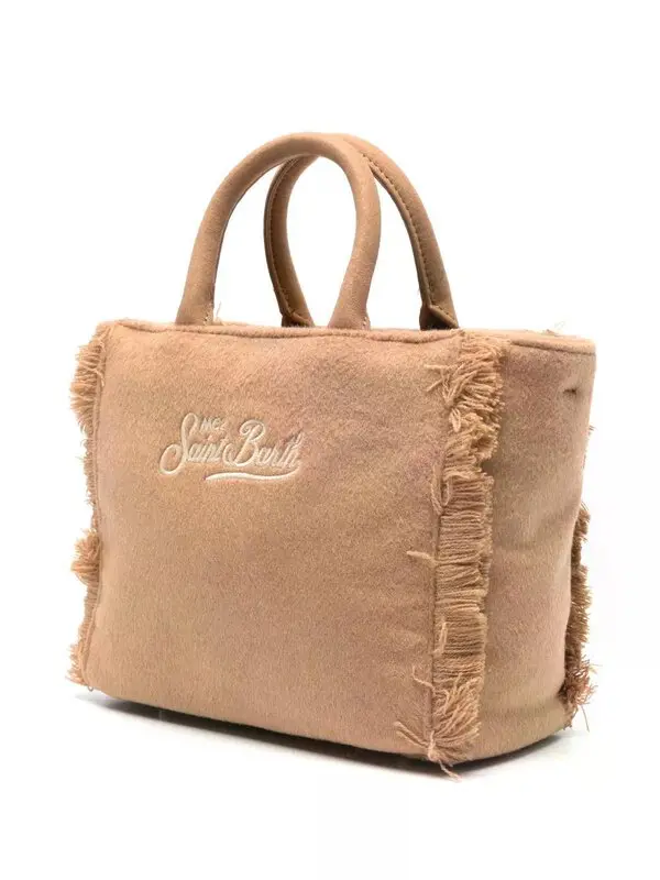 MC2 SAINT BARTH Mini Embroidered Tote Bag - Neutrals