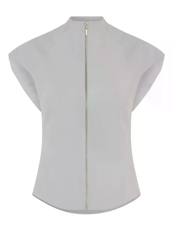 GLORIA COELHO Zip-fastening Cropped Top