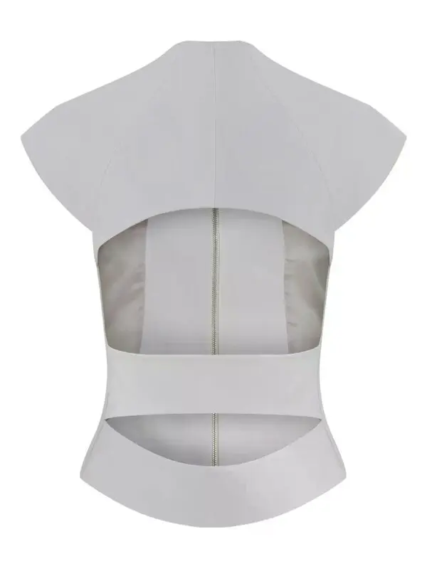 GLORIA COELHO Zip-fastening Cropped Top