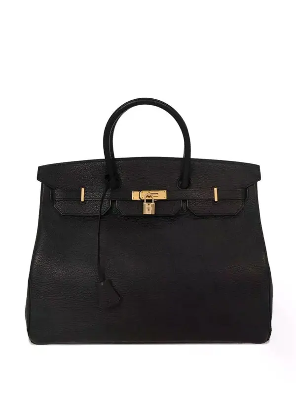 Hermès 1998 Birkin 40 Tote Bag - Black