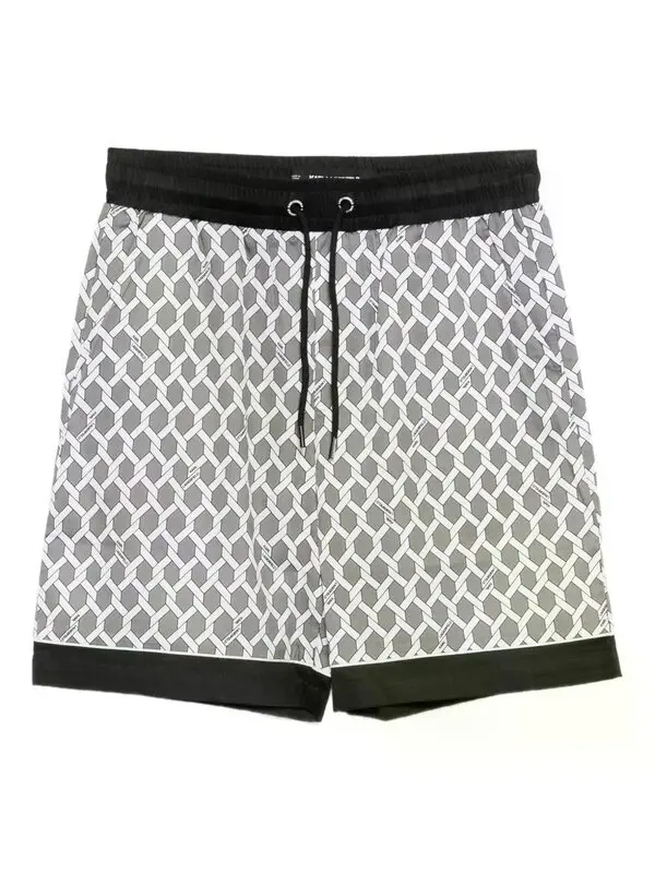 Karl Lagerfeld Printed Shorts - Grey