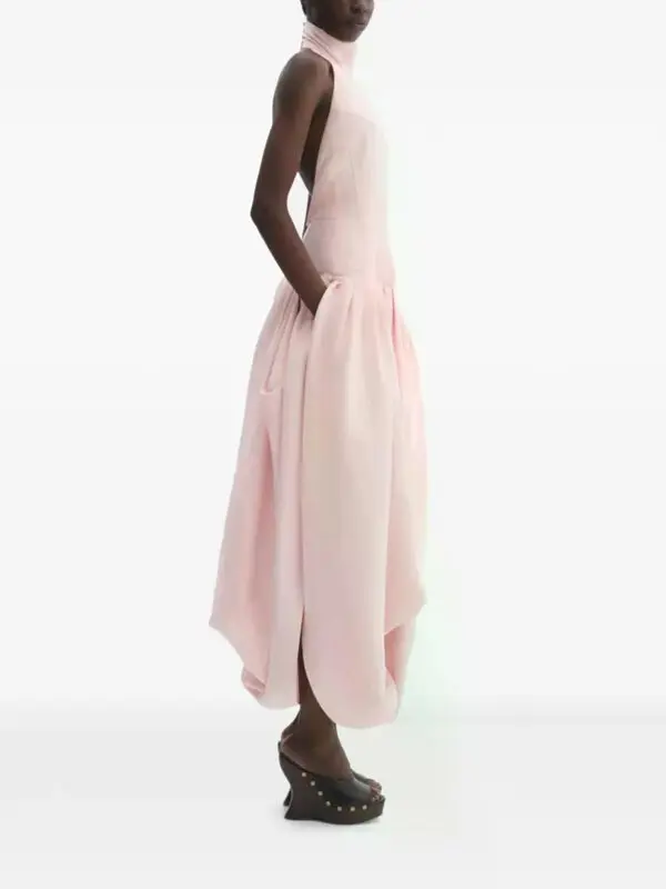Magda Butrym Halterneck Draped Dress