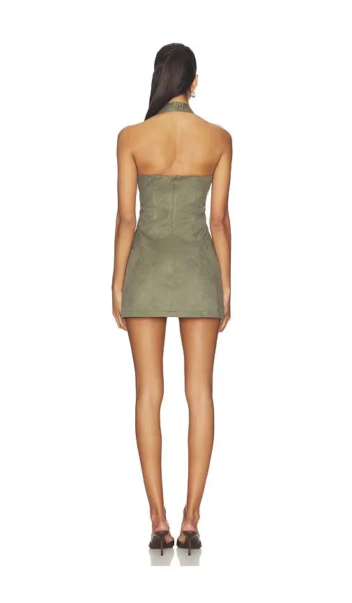 SNDYS Amelia Mini Dress - Olive | Editorialist