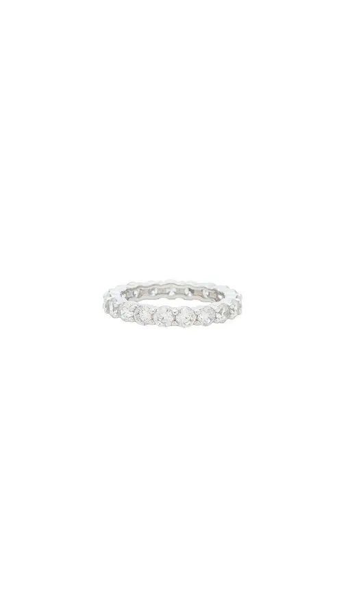 Shashi Medium Diamond Tennis Ring - Silver