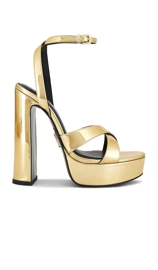 Retrofete Melodia Platform Sandal In Metallic