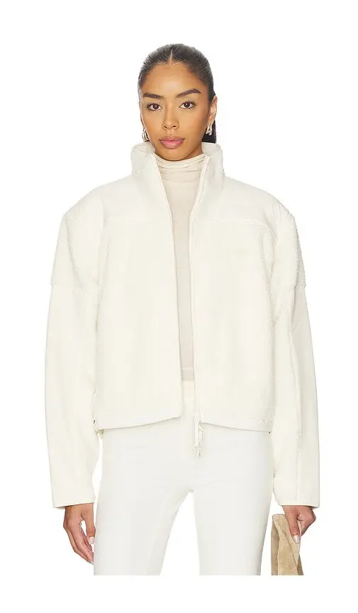 SKIMS Teddy Boxy Zip Up Jacket - Ecru