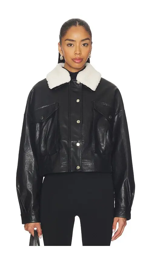 Superdown Colette Faux Leather Jacket