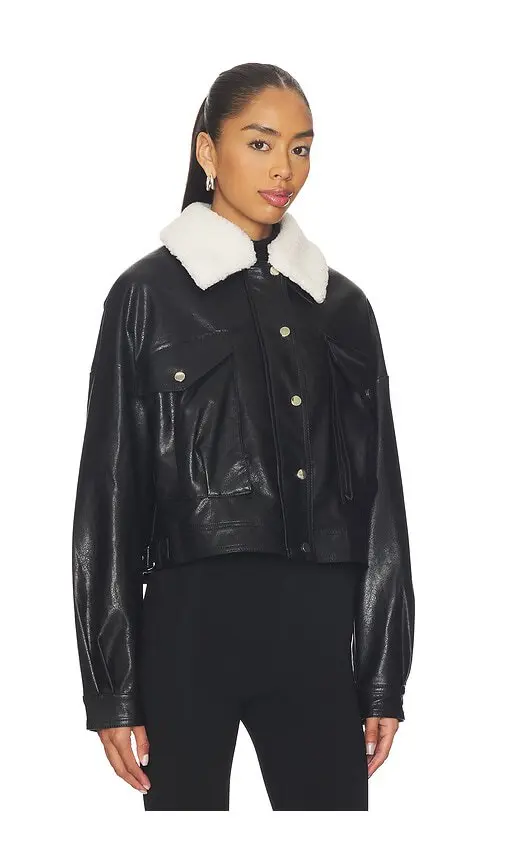 Superdown Colette Faux Leather Jacket