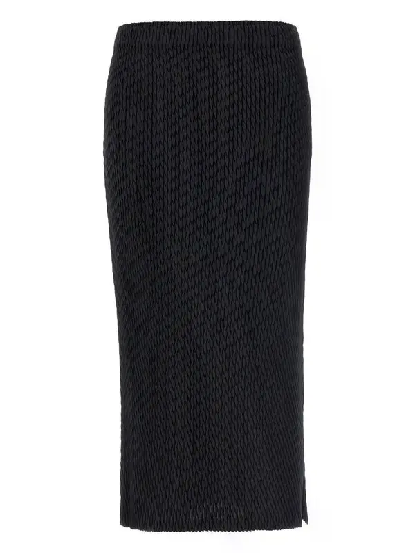 Issey Miyake Side-split Pleated Skirt