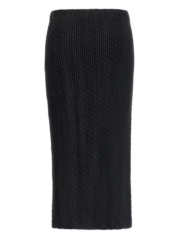 Issey Miyake Side-split Pleated Skirt