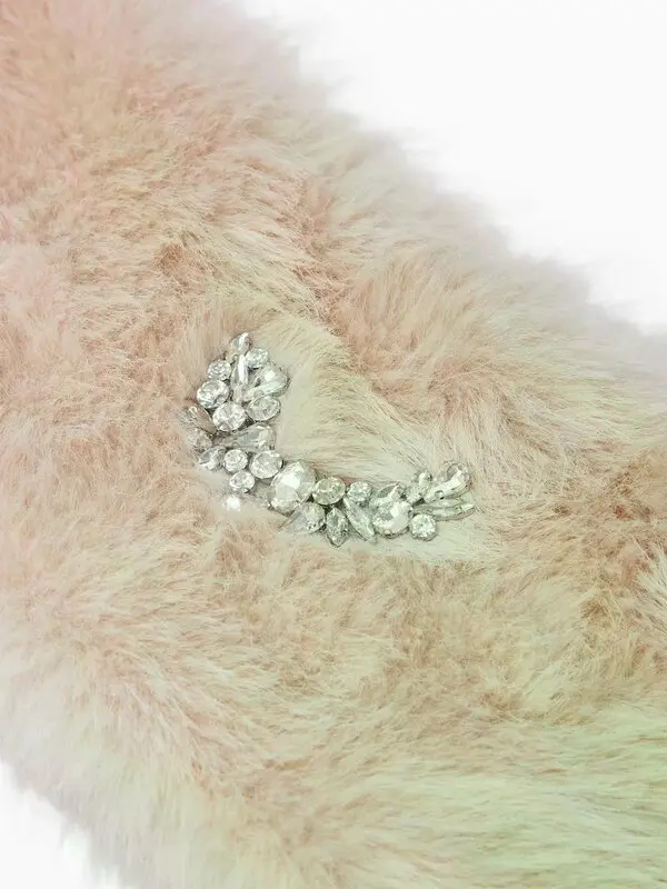 Liu Jo Bejewelled Stole - Neutrals