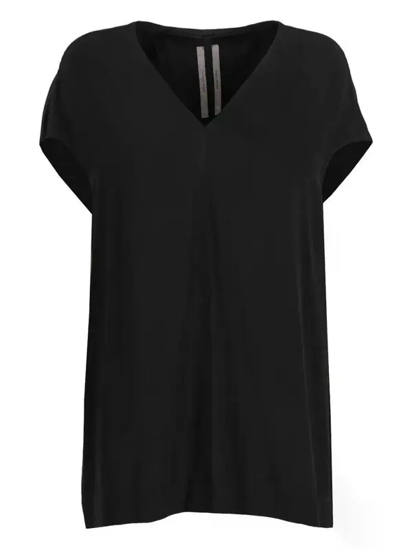 Rick Owens V-neck Short-sleeve T-shirt - Black
