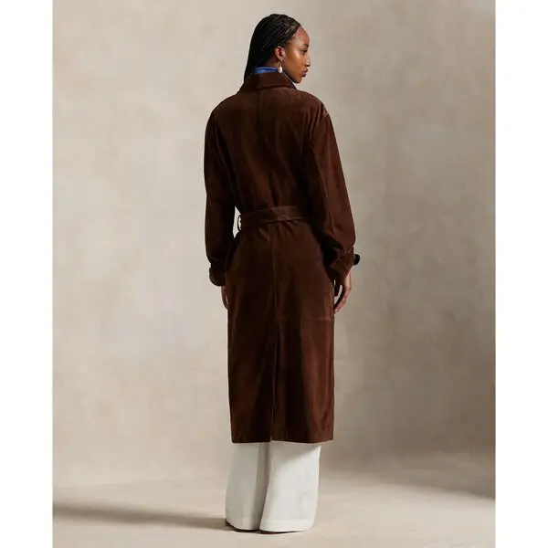 Ralph Lauren Suede Car Coat