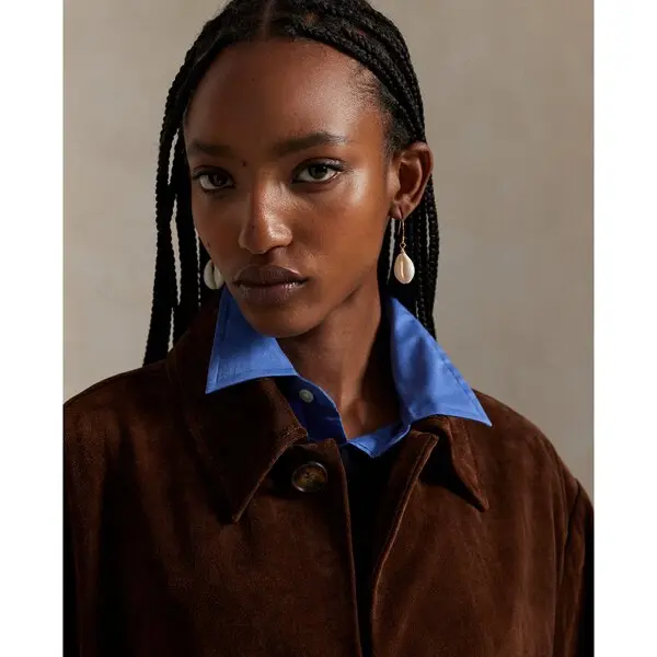 Ralph Lauren Suede Car Coat