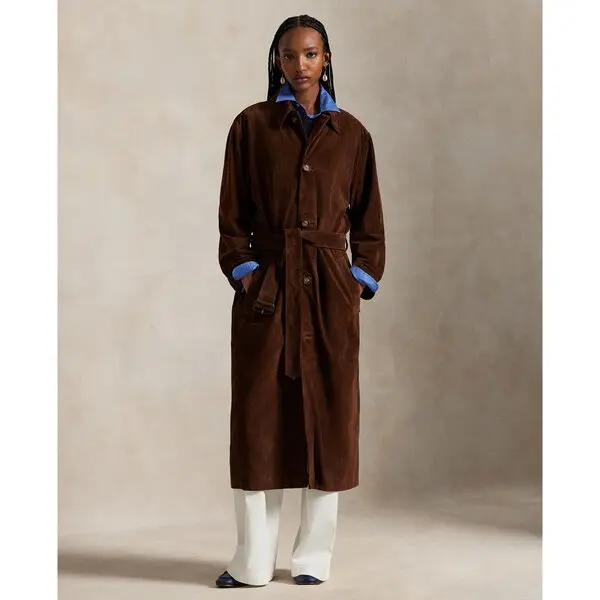 Ralph Lauren Suede Car Coat